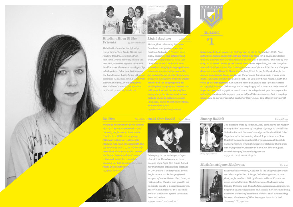 GLU Music #1 – Kathrin Hero /editorial design